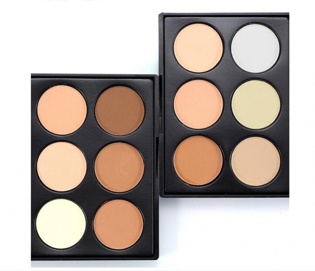 6 Colours Pressed Powder Contour Palette FG01 + FG02 - Colour Zone ...