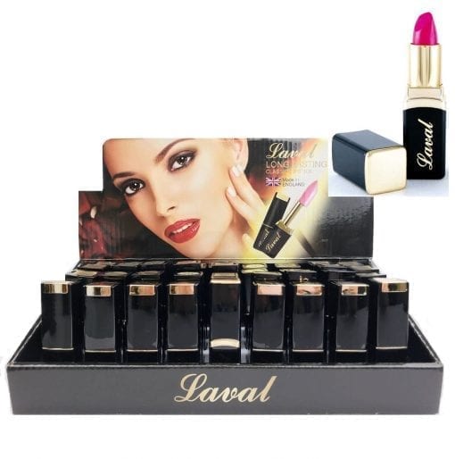 Laval Long Lasting Classic Lipsticks (36 units) - Colour Zone Cosmetics