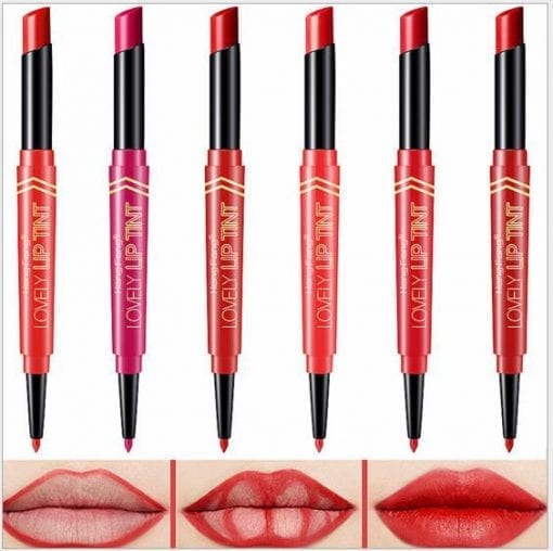 Heng Fang Double-Sided 2 in 1 Lip Liner and Lipstick 6pcs (one shade ...