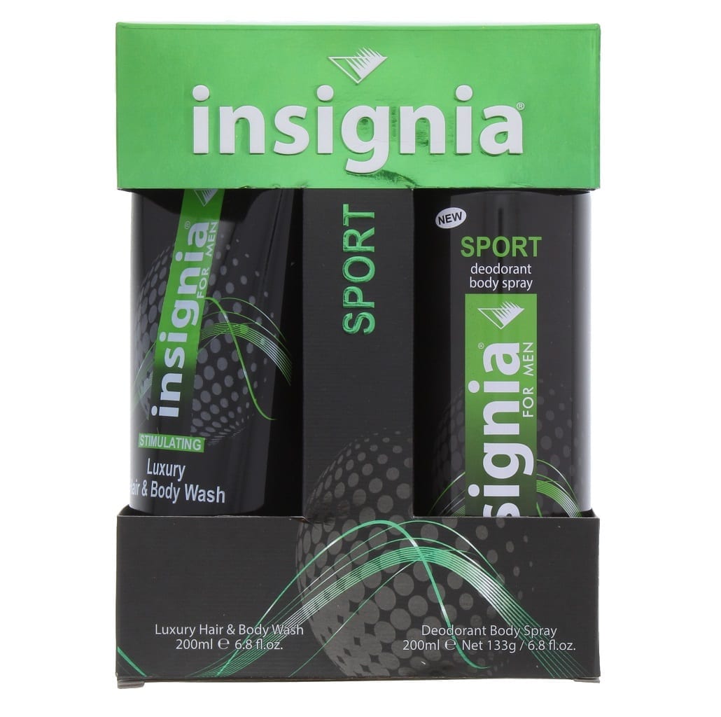 Iinsignia SPORT Stimulating Luxury Hair & Body Wash 200ml + Deodorant ...