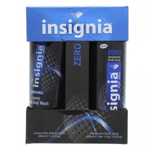 Insignia ZERO Cooling Luxury Hair & Body Wash 200ml + Deodorant Body ...