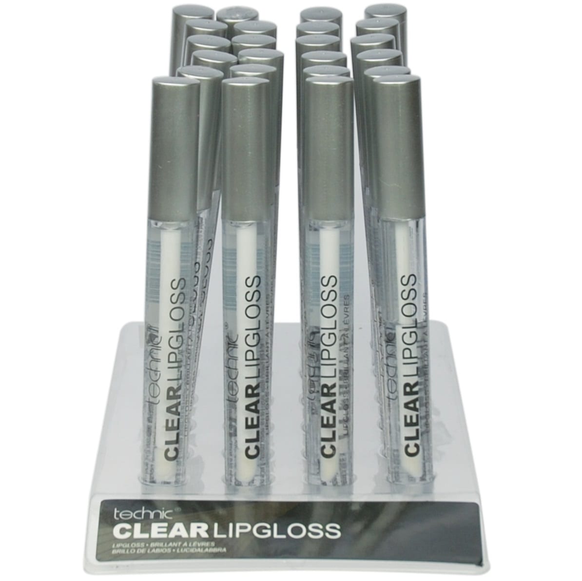 Technic Clear Lip Gloss (24pcs with tray) 6440 - Colour Zone Cosmetics