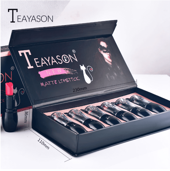Teayason 6pcs Cute Kitten Matte Lipstick Set A - Colour Zone Cosmetics