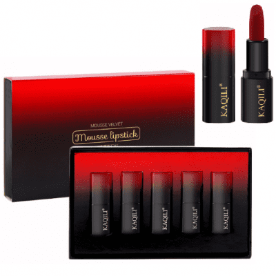 Kaqili 5pcs Mousse Lipstick Set - Colour Zone Cosmetics