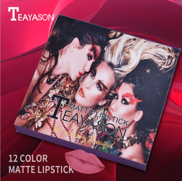 Teayason 12pcs 'You Are Very Beautiful' Lipstick Gift Set (3 girls ...
