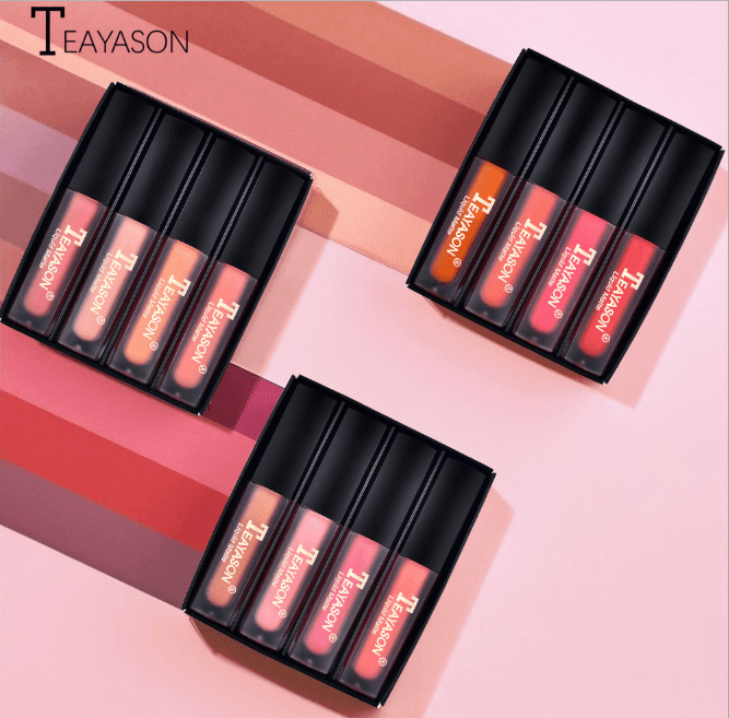 Teayason 4pcs The Natural Edition Matte Liquid Lipstick Set (various ...