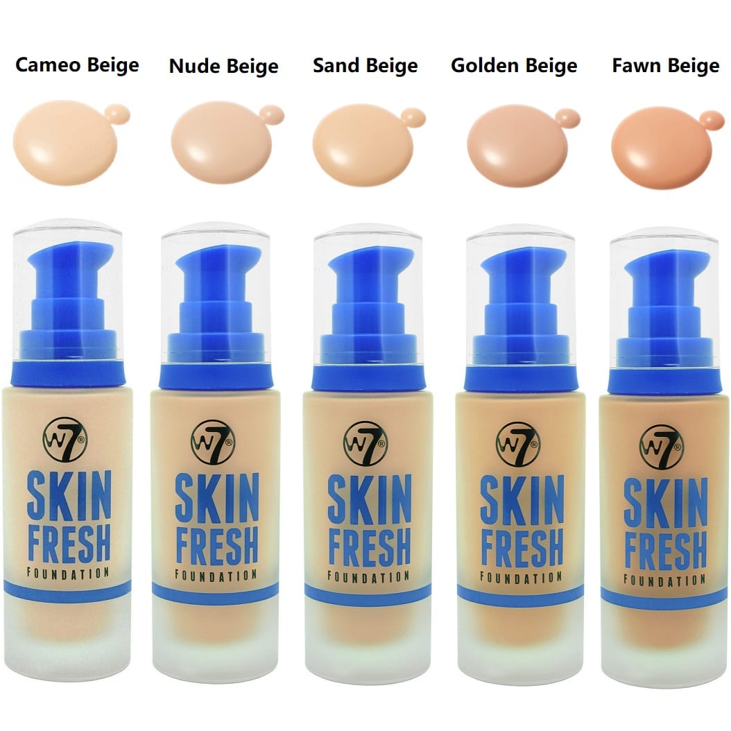 W7 Skind Fresh Foundation (15 units with tray) - Colour Zone Cosmetics