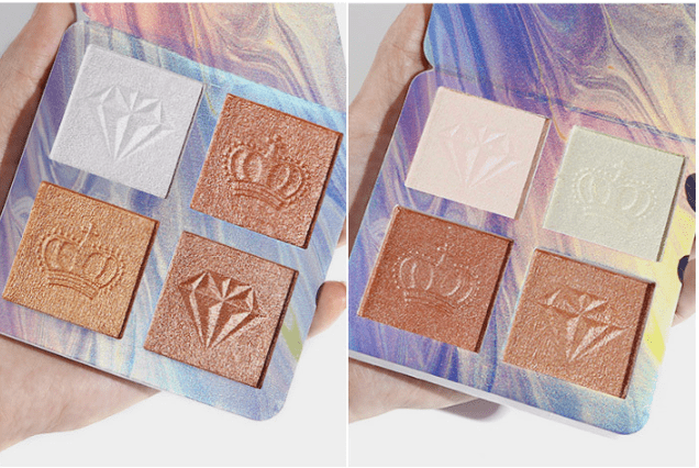 Langmanni 4 Colours Baked Shimmer Highlighter, Bronzer n Face Contour ...