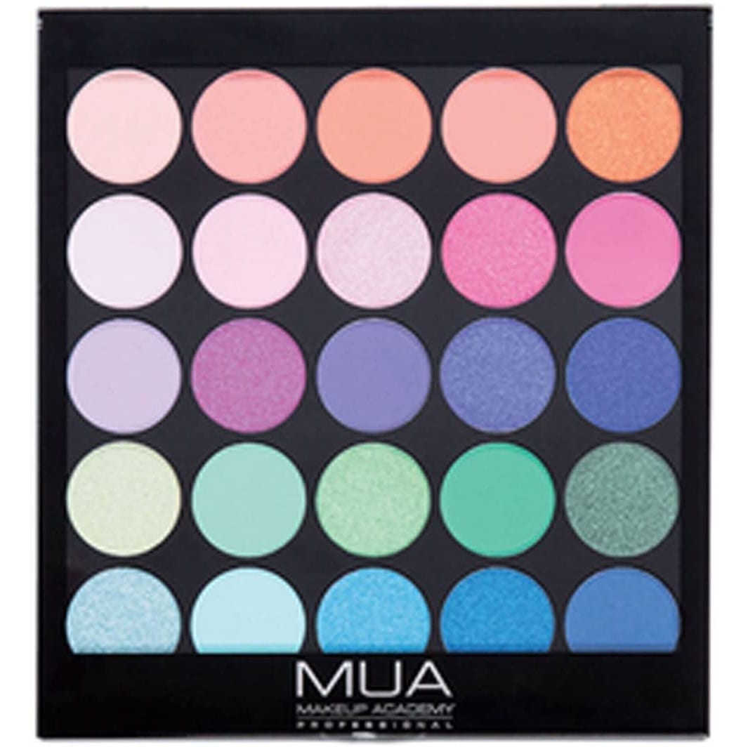 MUA Professional 25 Colours Eyeshadow Palette - Tropical Oceana ...