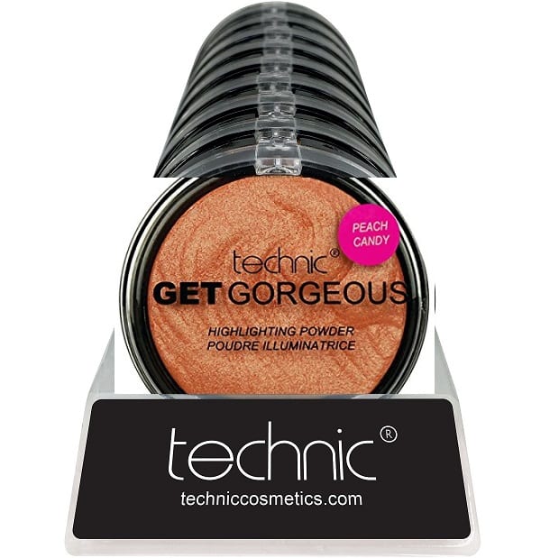 Technic Get Gorgeous Highlighting Powder 12g – Peach Candy (10 units ...