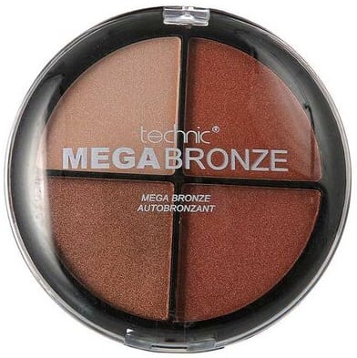 Technic Mega Bronze Shimmer Bronzer Compact (round case) - Colour Zone ...