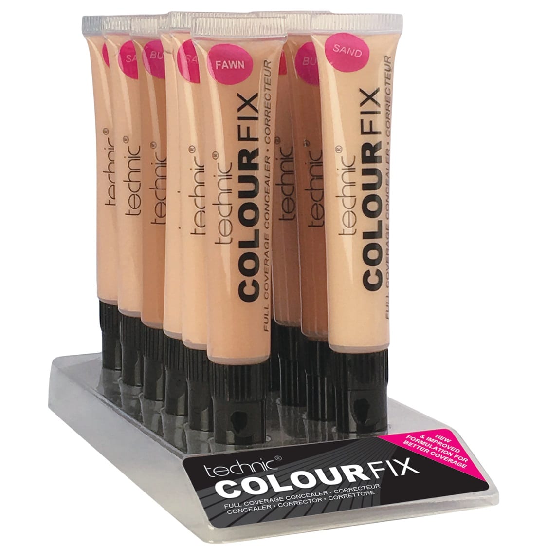 Technic Colour Fix Full Coverage Concealer (12pcs with tray) - Colour ...