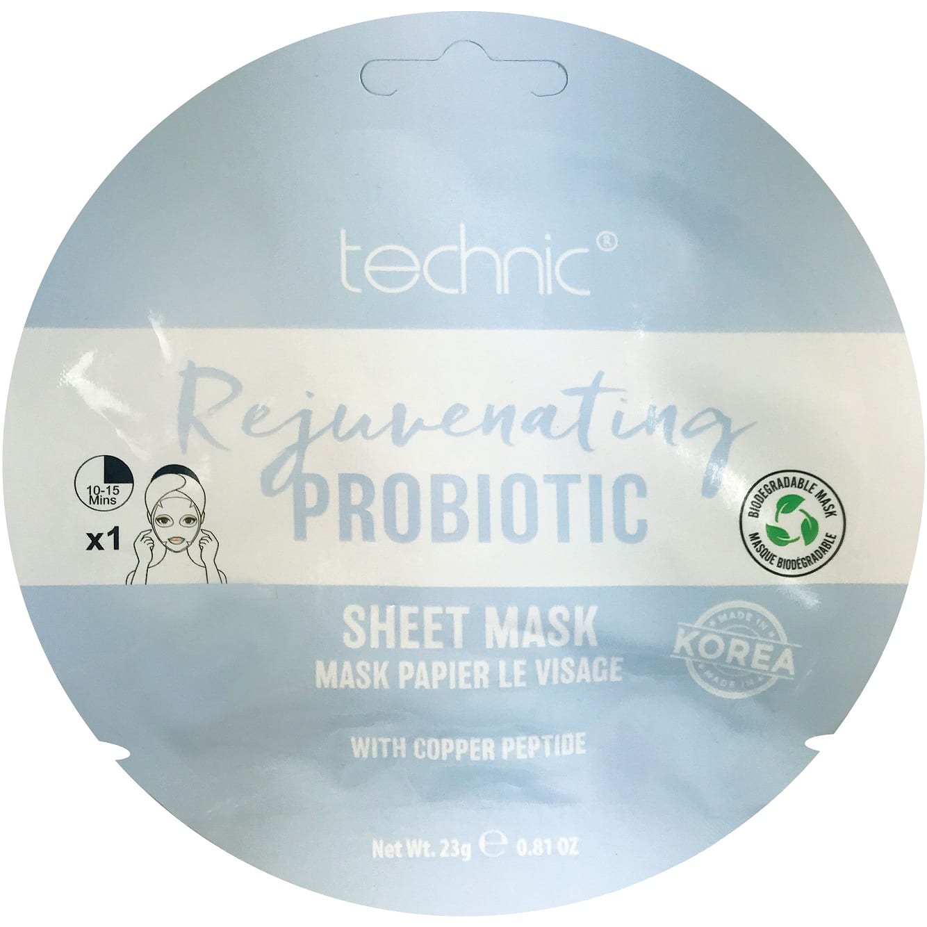 Technic Rejuvenating Probiotics Sheet Face Mask - Colour Zone Cosmetics