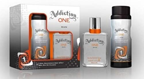 Addiction One 2pcs Gift Set For Men (50ml EDT Perfume + 150ml Body ...