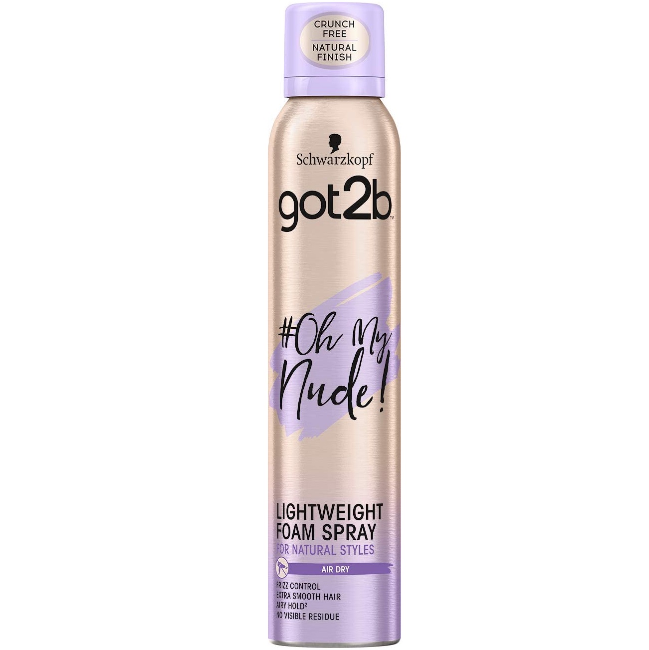Schwarzkopf Got2b Oh My Nude! Air Dry Lightweight Foam Spray 200ml ...