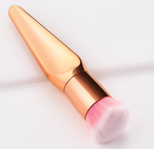 Glowii Rose-Gold Foundation/Powder/Contour Buffer Makeup Brush - Colour ...