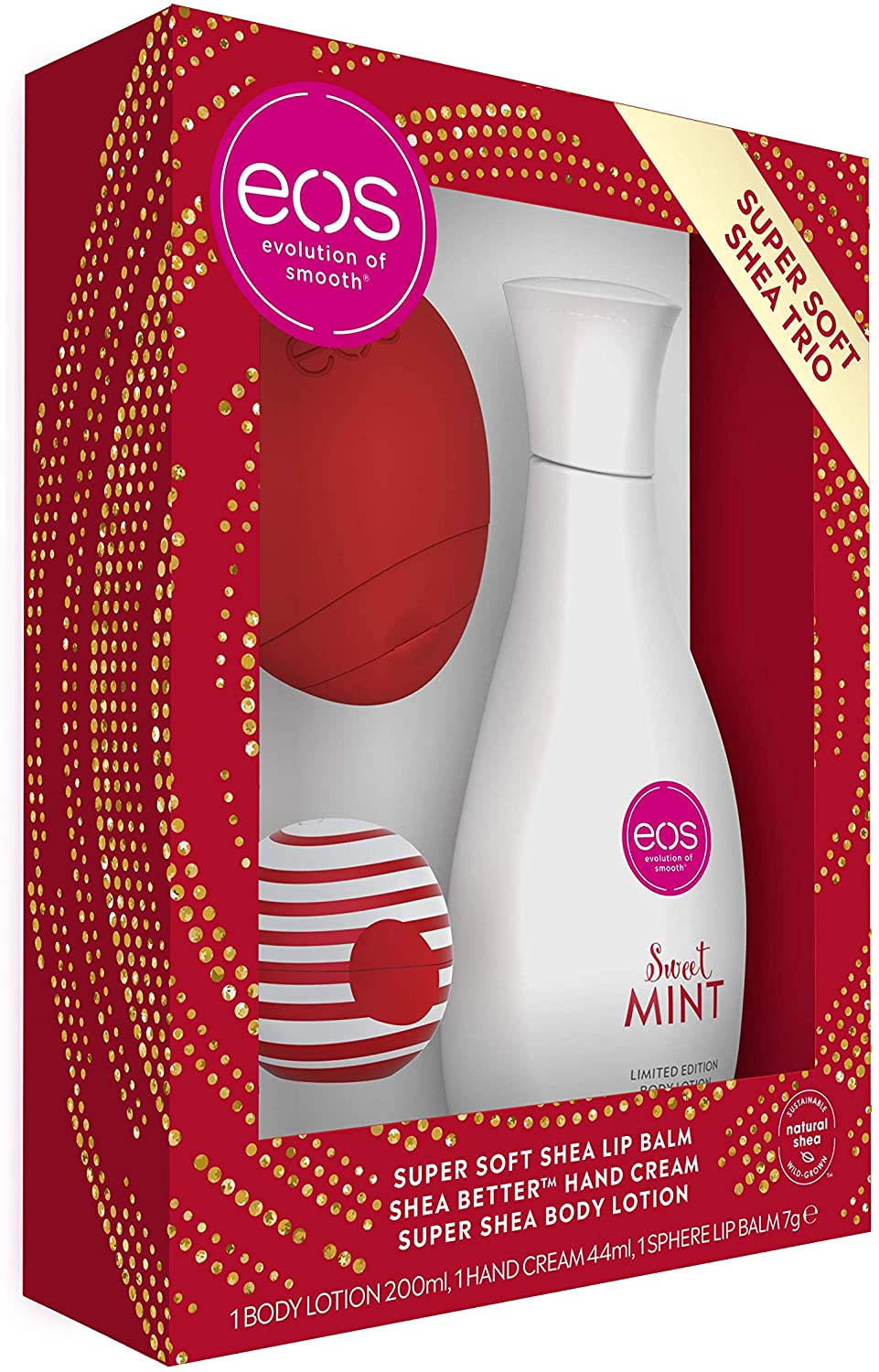 EOS Limited Edition Sweet Mint Super Soft Shea Trio Gift Set - Colour ...