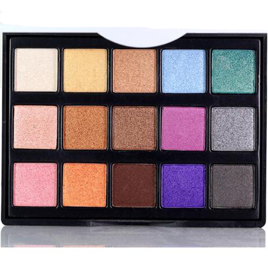 PopFeel 15 Colours Shimmer Eyeshadow Palette #2 - Colour Zone Cosmetics