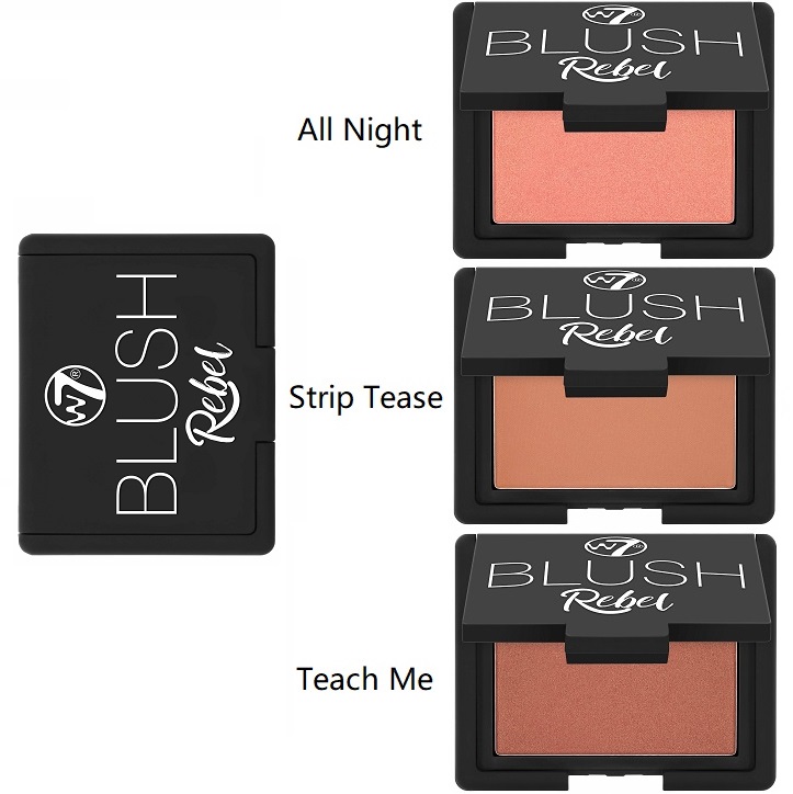 W7 Blush Rebel Blusher (various shades) - Colour Zone Cosmetics