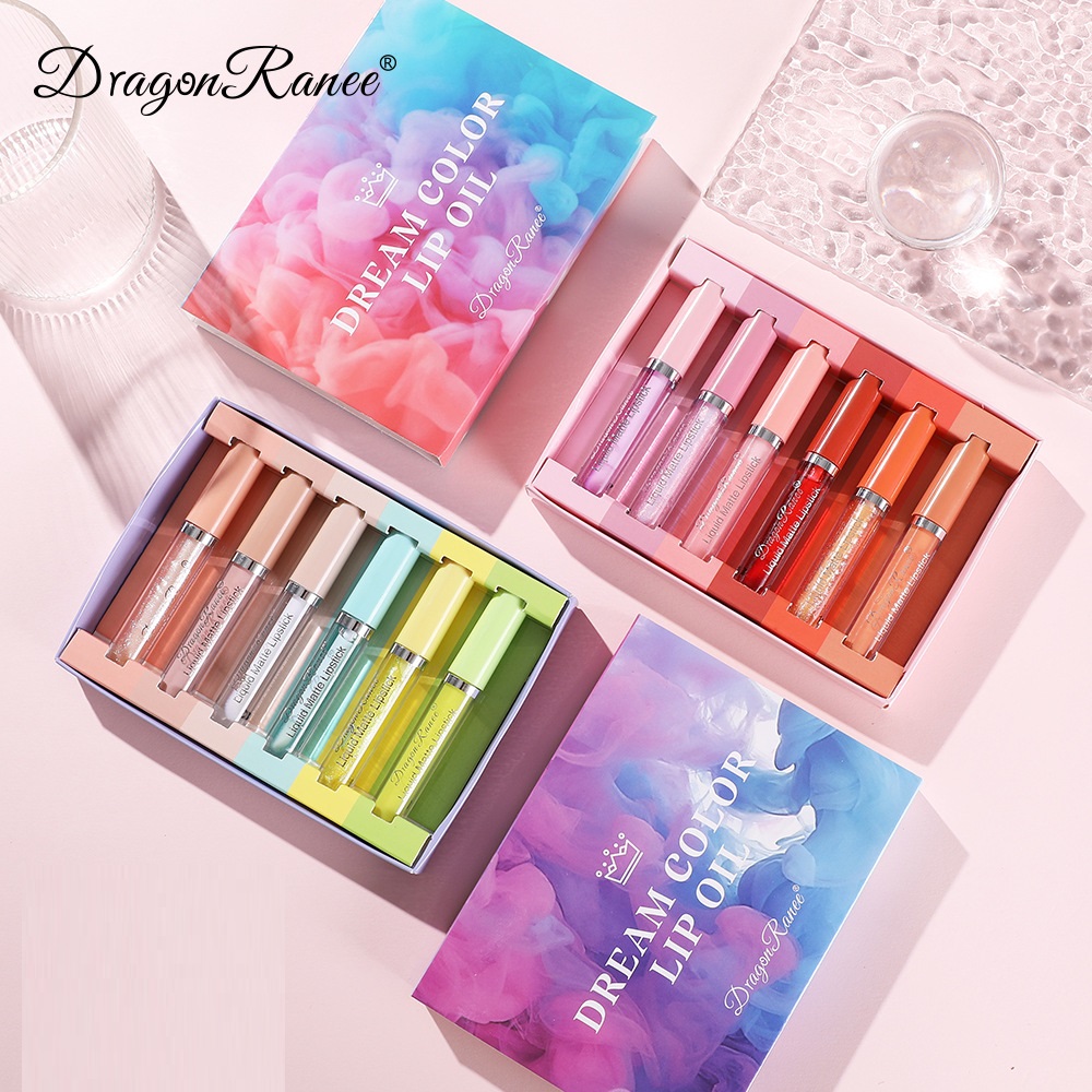 Dragon Ranee 6pcs Dream Colour Lip Oil Gift Set (various shades ...