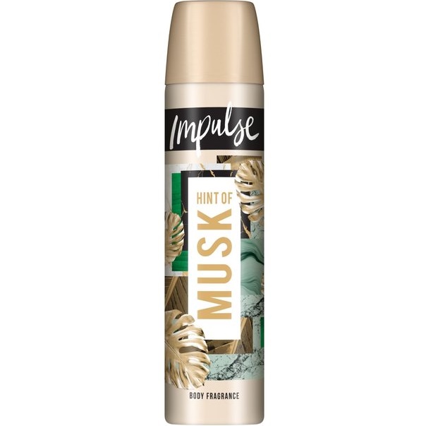 Impulse Body Spray Hint of Musk 75ml - Colour Zone Cosmetics
