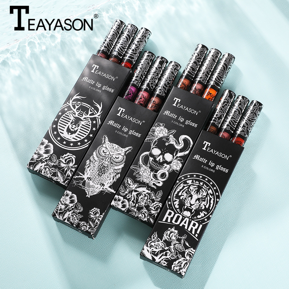 Teayason 3pcs Super Cool Fashion Trends Matte Liquid Lipstick Set ...
