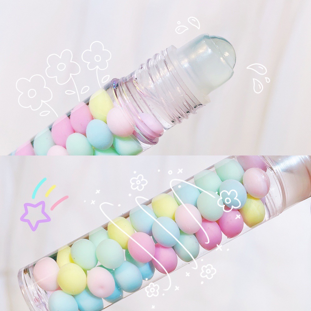 Dragon Ranee Super Cute Colour Ball Roll-On Fruit Lip Oil 08 - Colour ...