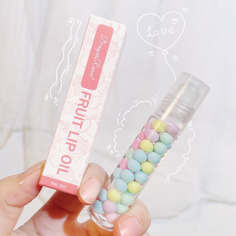 Dragon Ranee Super Cute Colour Ball Roll-On Fruit Lip Oil 08 - Colour ...