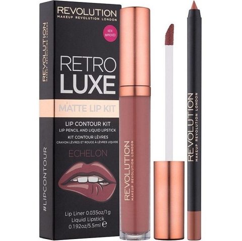 Revolution Retro Luxe Kits Matte Lip Contour Kit - Echelon - Colour ...