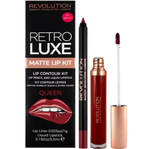 Revolution Retro Luxe Kits Matte Lip Contour Kit - Queen - Colour Zone ...