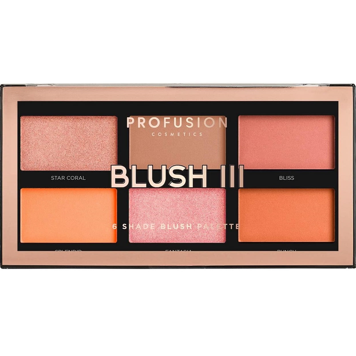 Profusion 6 Colours Blush Palette III - Colour Zone Cosmetics