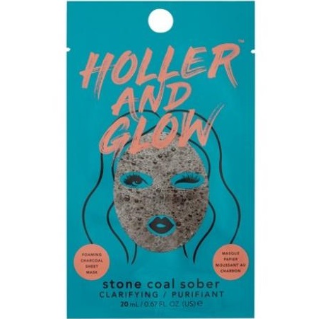 Holler & Glow Stone Coal Sober Clarifying Foaming Charcoal Sheet Face ...