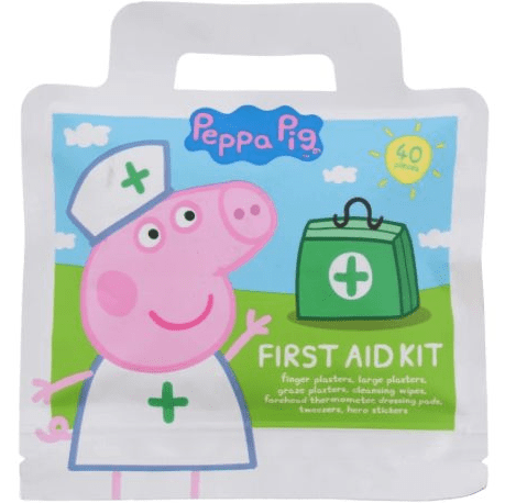 Peppa Pig 40pcs Kids First Aid Kit - Colour Zone Cosmetics