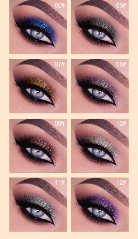 Dragon Ranee 12pcs Glitter Eyeshadow Pencil Gift Set - Colour Zone ...