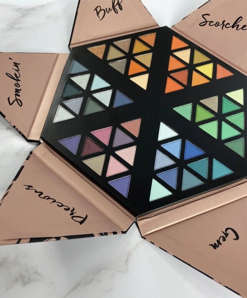 Technic 54 Colours Hexagon Star Eye Palette Gift Set 991238ARG - Colour ...