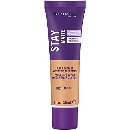 Rimmel Stay Matte Foundation 30ml - 102 Light Buff - Colour Zone Cosmetics