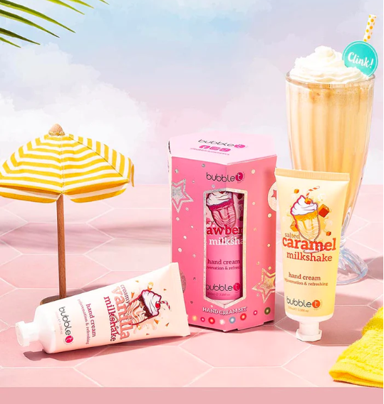 Bubble T Milkshake Moisturising Hand Cream Gift Set (3 x 100g) - Colour ...