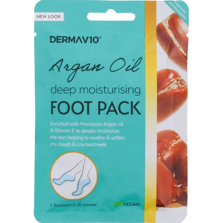 Derma V10 Deep Moisturising Foot Pack with Argan Oil - Colour Zone ...