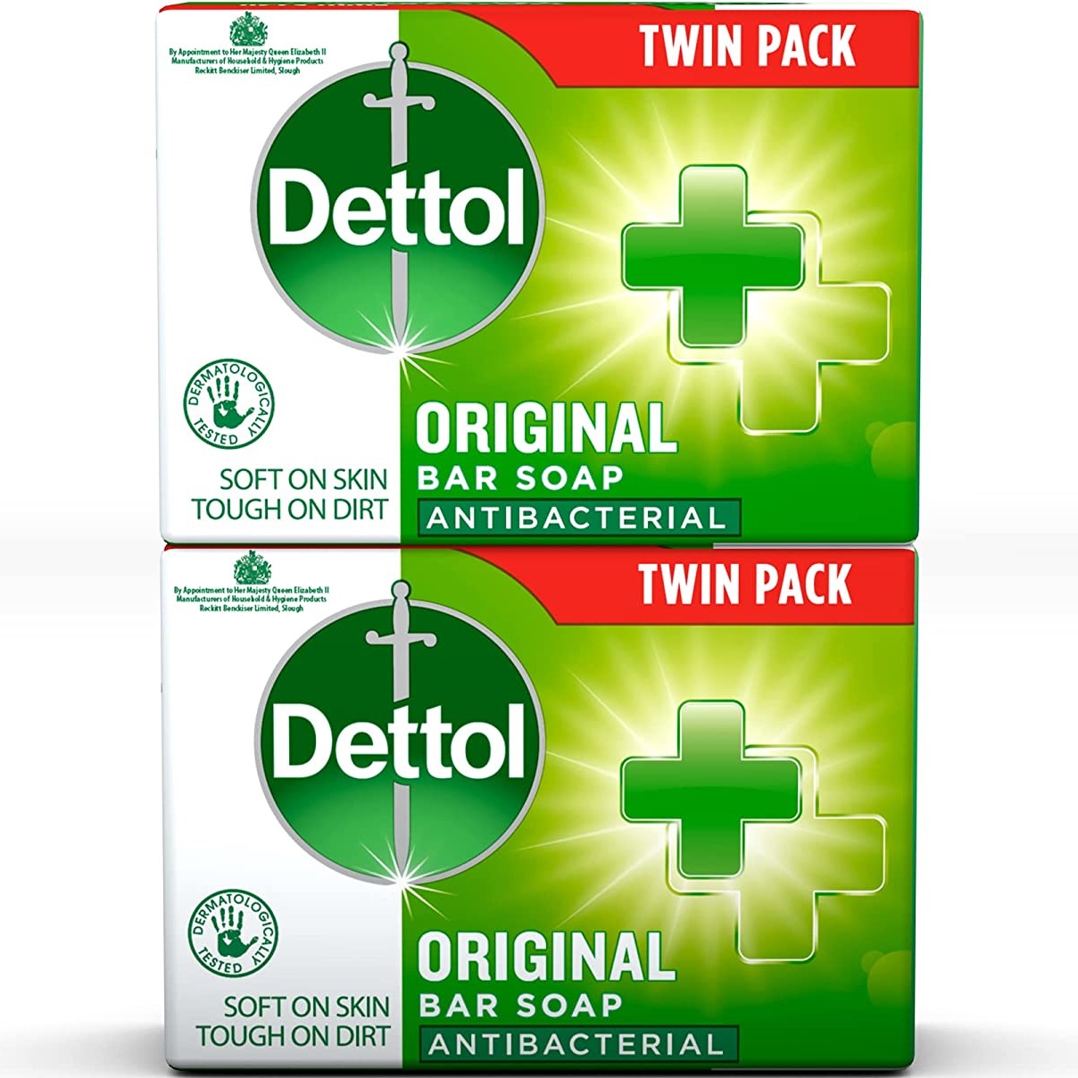 Dettol Antibacterial Bar Soap Original Pack of 2 x 100g - Colour Zone ...