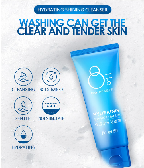 Fenyi Hydrating Hyaluronic Acid Shining Cleanser Face Wash 100g ...
