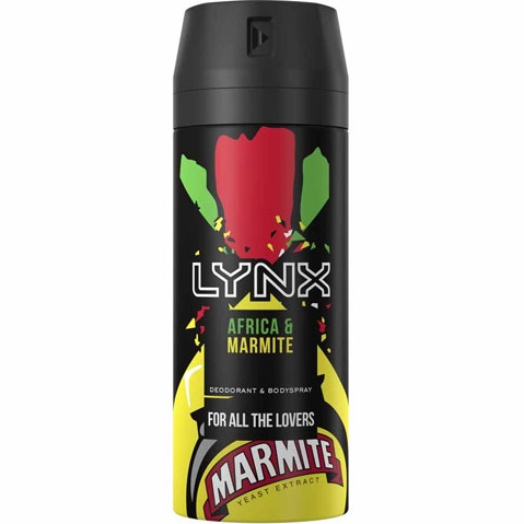 Lynx Body Spray Africa & Marmite 150ml - Colour Zone Cosmetics