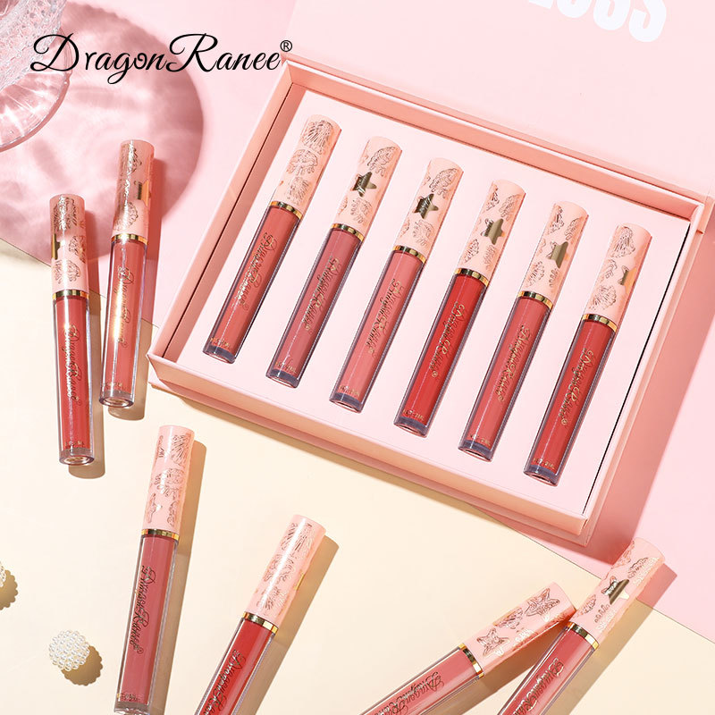 Dragon Ranee 6pcs Seashell Matte Liquid Lipstick Gift Set - Colour Zone ...