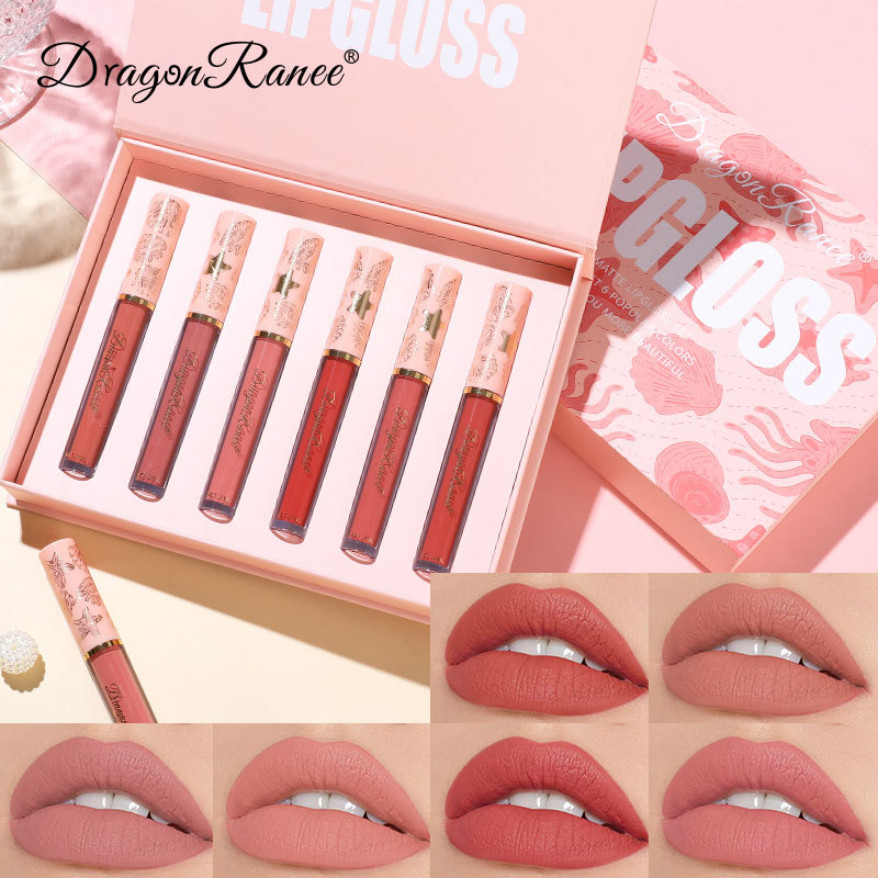 Dragon Ranee 6pcs Seashell Matte Liquid Lipstick Gift Set - Colour Zone ...