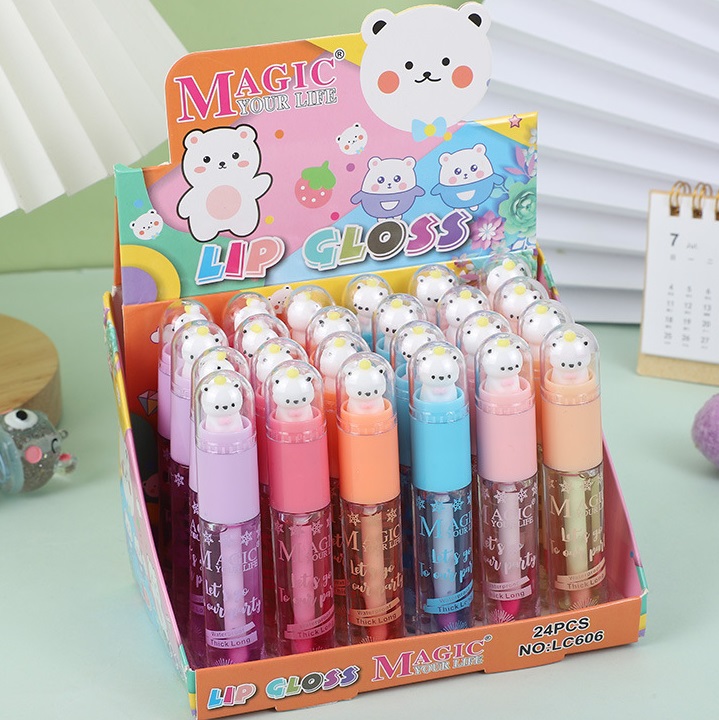 Magic Your Life Cute White Bear Lip Gloss (various colours) - Colour ...
