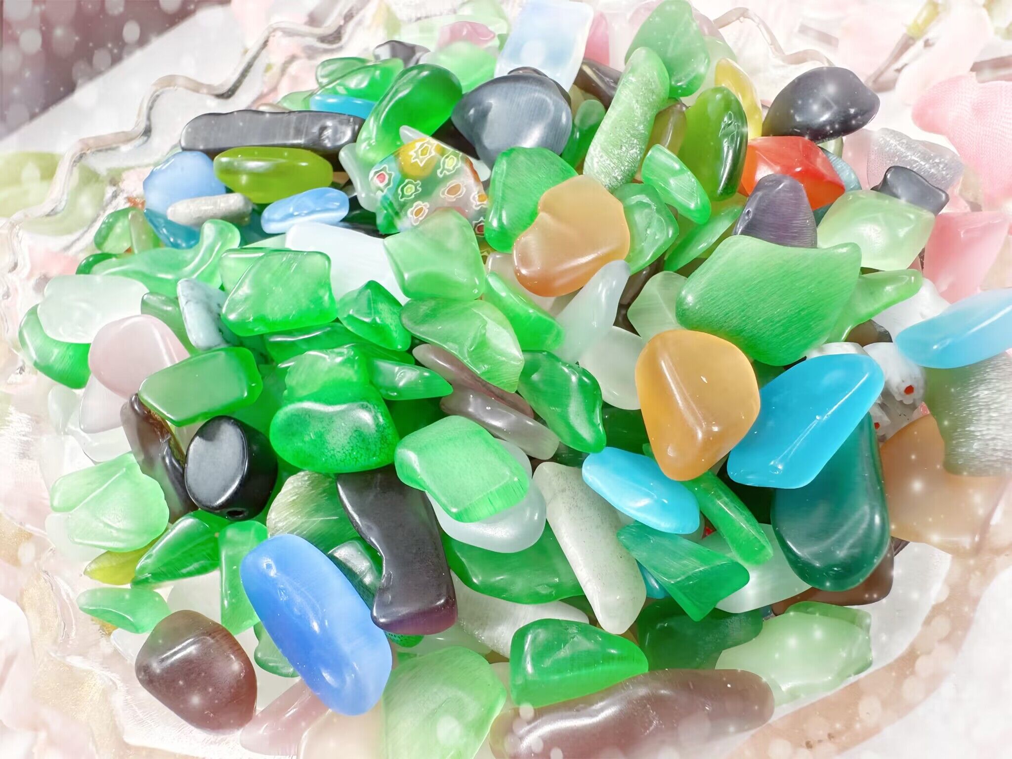 Mixed Crystal Stone Chips (verious weights) - Colour Zone Cosmetics