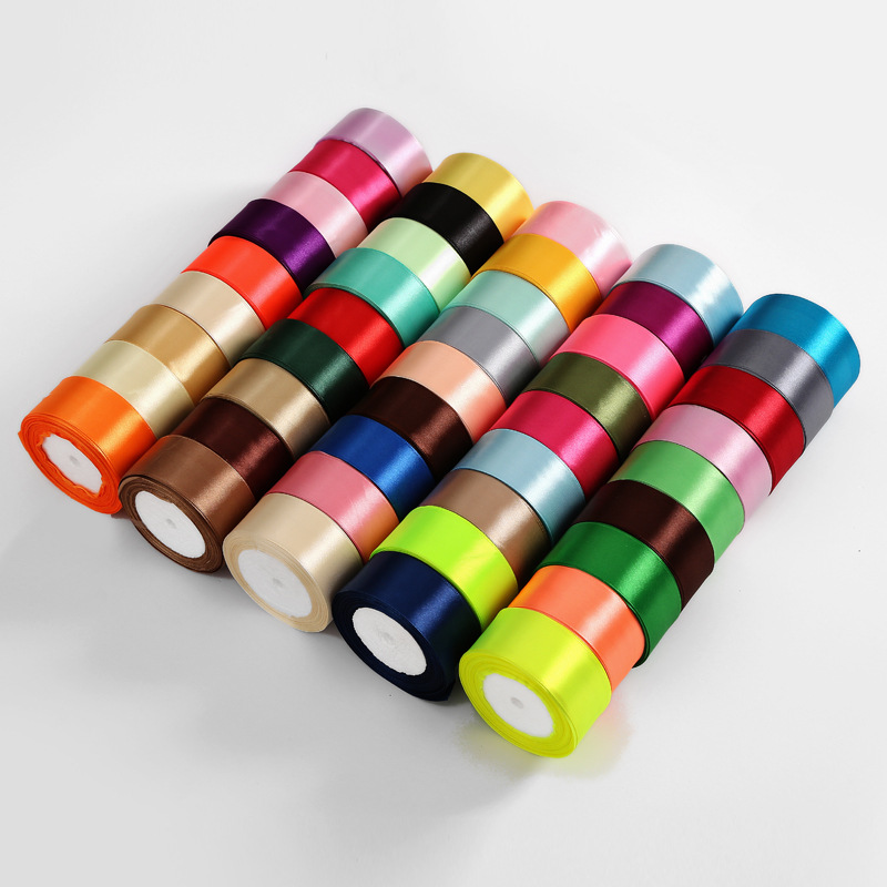 4cm Satin Ribbon 22m Roll (various colours) - Colour Zone Cosmetics