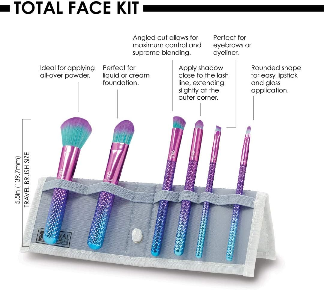 Royal & Langnickel Moda Prismatic Total Face Flip Makeup Brush Set ...