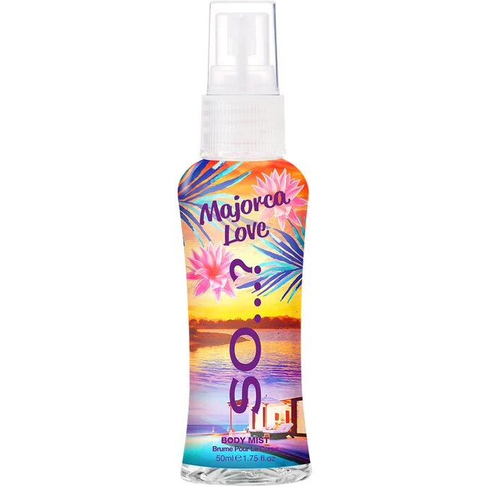 So...? Majorca Love Body Mist 50ml - Colour Zone Cosmetics