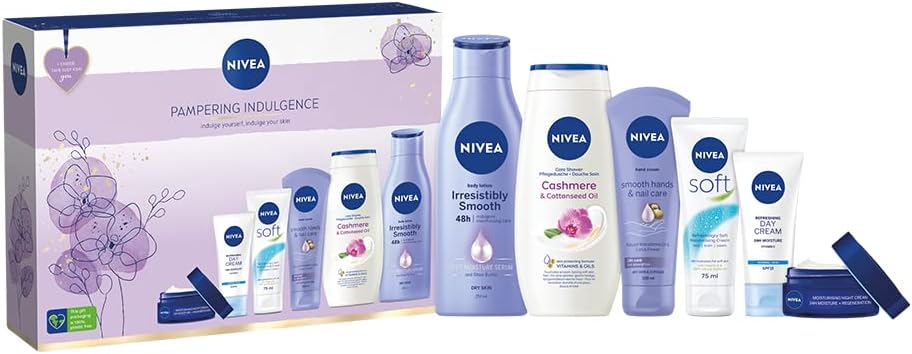 Nivea 6pcs Pampering Indulgence Gift Set - Colour Zone Cosmetics