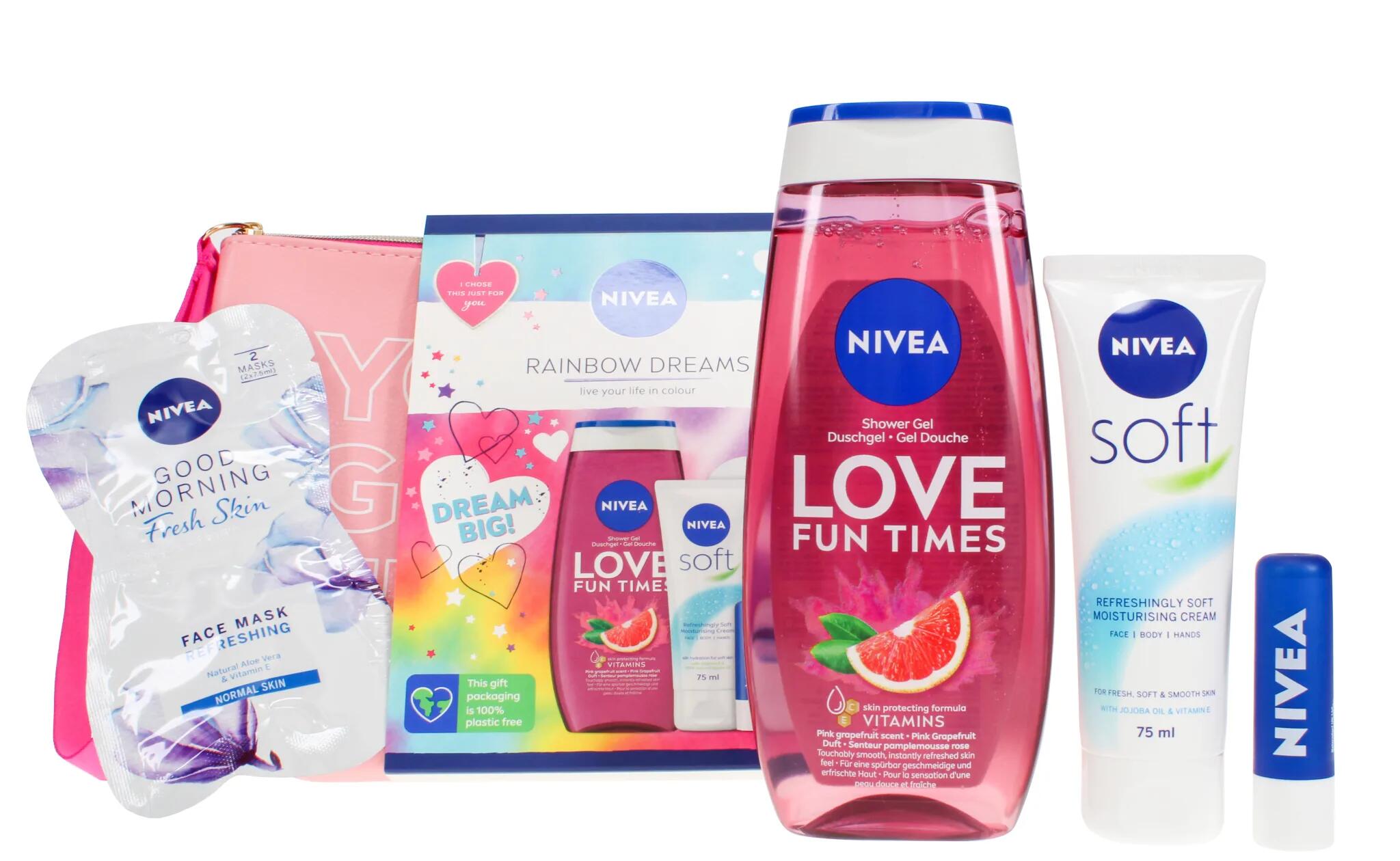 Nivea Rainbow Dreams 5pcs Gift Set - Colour Zone Cosmetics